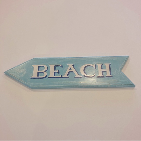 Art | Hand Made Beach Arrow Sign | Poshmark